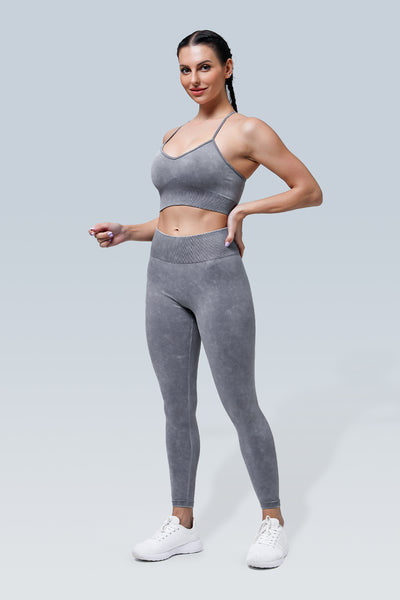 Acid Wash Seamless Y-back Sports Bra – Fastarry